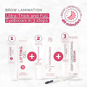 RB RENATA BEAUTY Lash and Brow Conditioner Serum – Regenerating & Repairing Serum – Deep Conditioning Eyebrow & Eyelash Serum for post-Lamination and Lash Lift Aftercare – Lash and Brow Daily Care