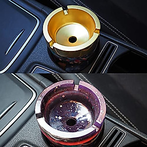 Double Layer Resin Ashtray Mold Kit - Unityown Car Ashtray with Lid Smell Proof - DIY Crystal Silicone Molds for Epoxy Resin Tray Making Tools - Holiday Gift for Father or Boyfriend