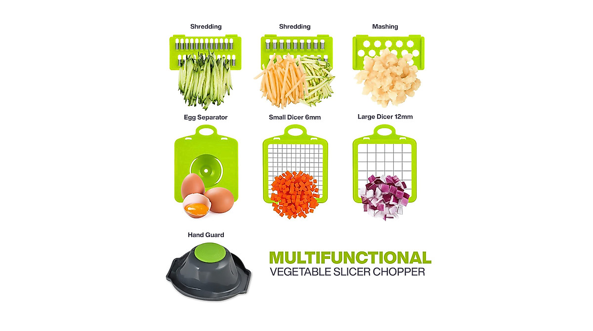 Culinary Cove 10-in-1 Vegetable Chopper for Effortless Prep