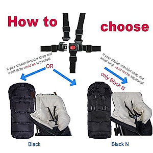 Yobee Weatherproof Toddler Footmuff, Universal Sleeping Bag for Stroller, Comfortable Warm,Temperature Adjustable,100% Safe Toddler Footmuff, Toddler Bunting Bag