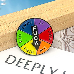 Lucky Wheel Pin - Rotatable Arrows Pins - Fun Series - Enamel Lapel Pin - Plated Badge for Clothing, Bags, and Lanyards