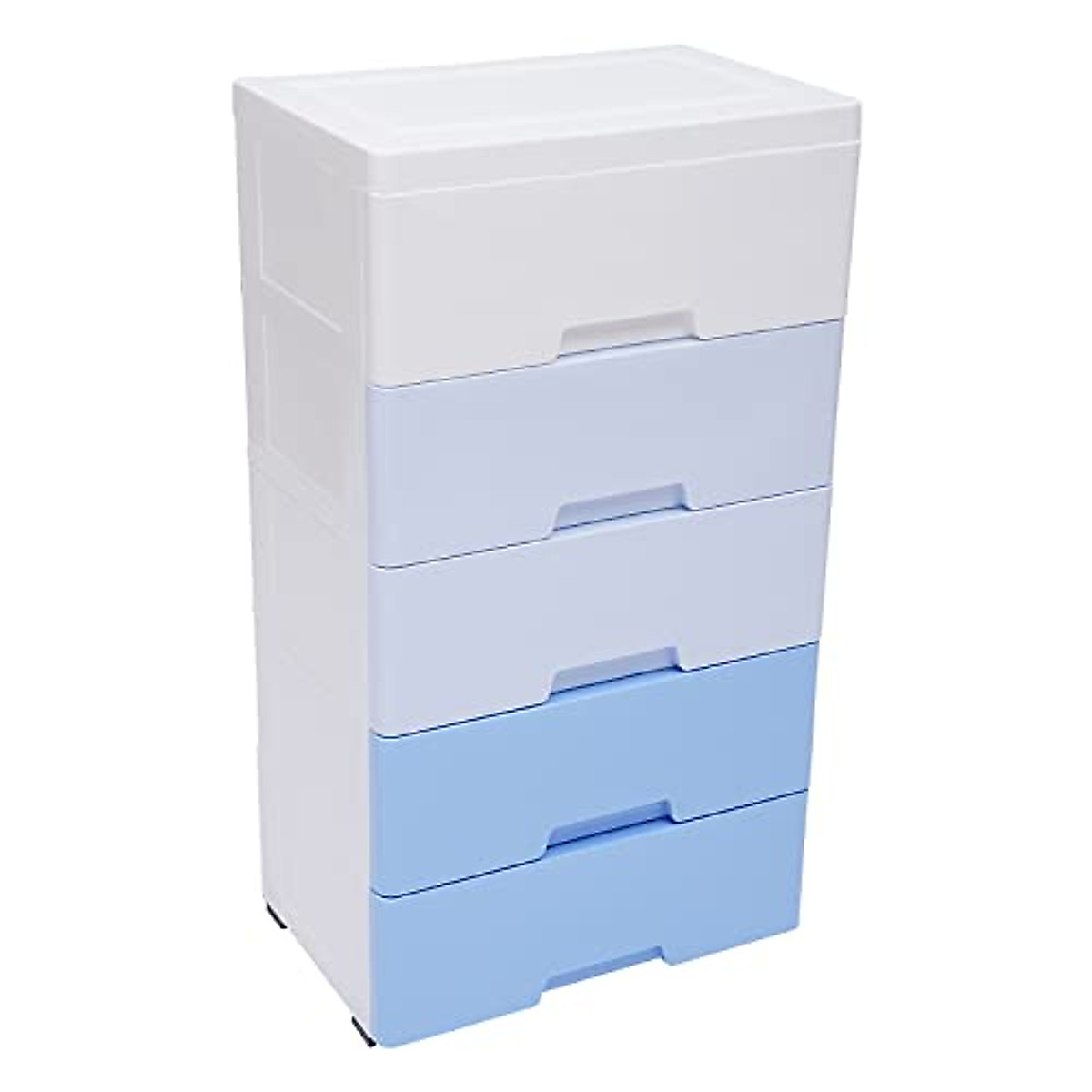 Eapmic Plastic Drawers Dresser,Storage Cabinet with 5 Drawers,Closet Drawers Tall Standing Dresser Bedside Furniture & Night Stand End Table Dresser for Office,Playroom,Bedroom Furniture