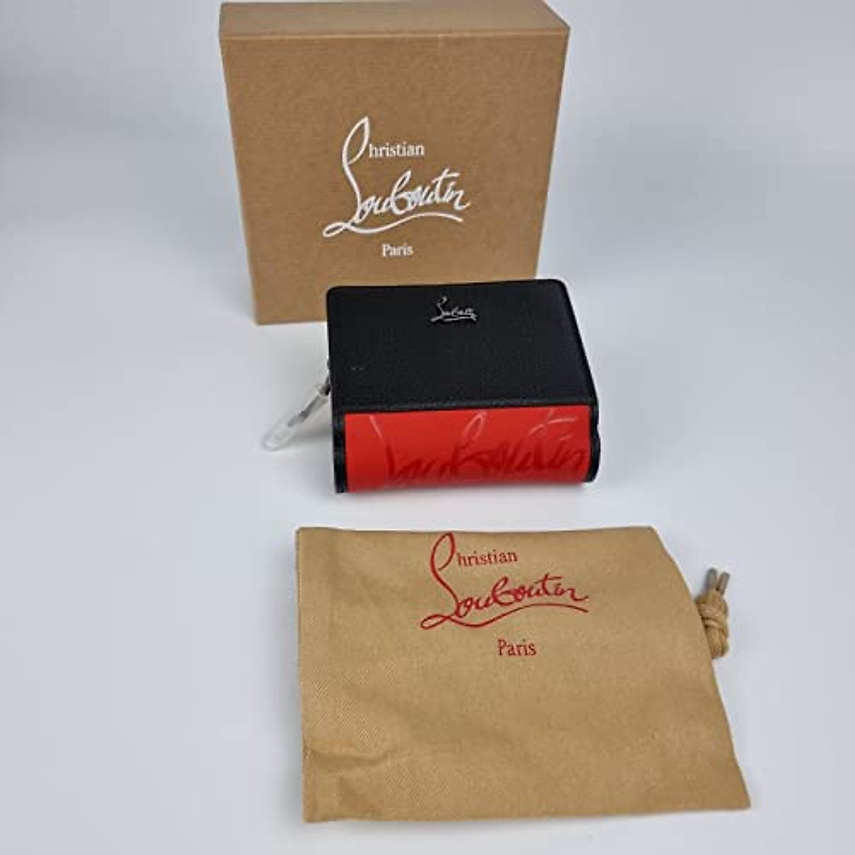 Christian Louboutin Paloma Mini Black Leather Wallet