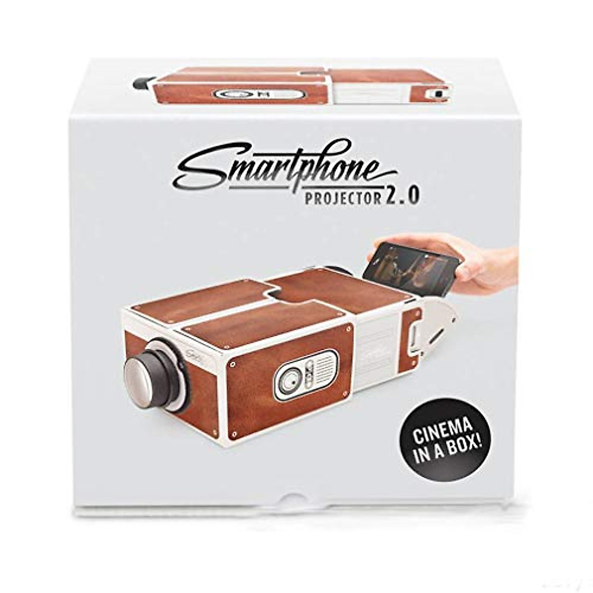 Mini Portable Projector Smart Phone Projector 2.0 Mobile Phone Projection for Home Audio & Video Projector(Brown)