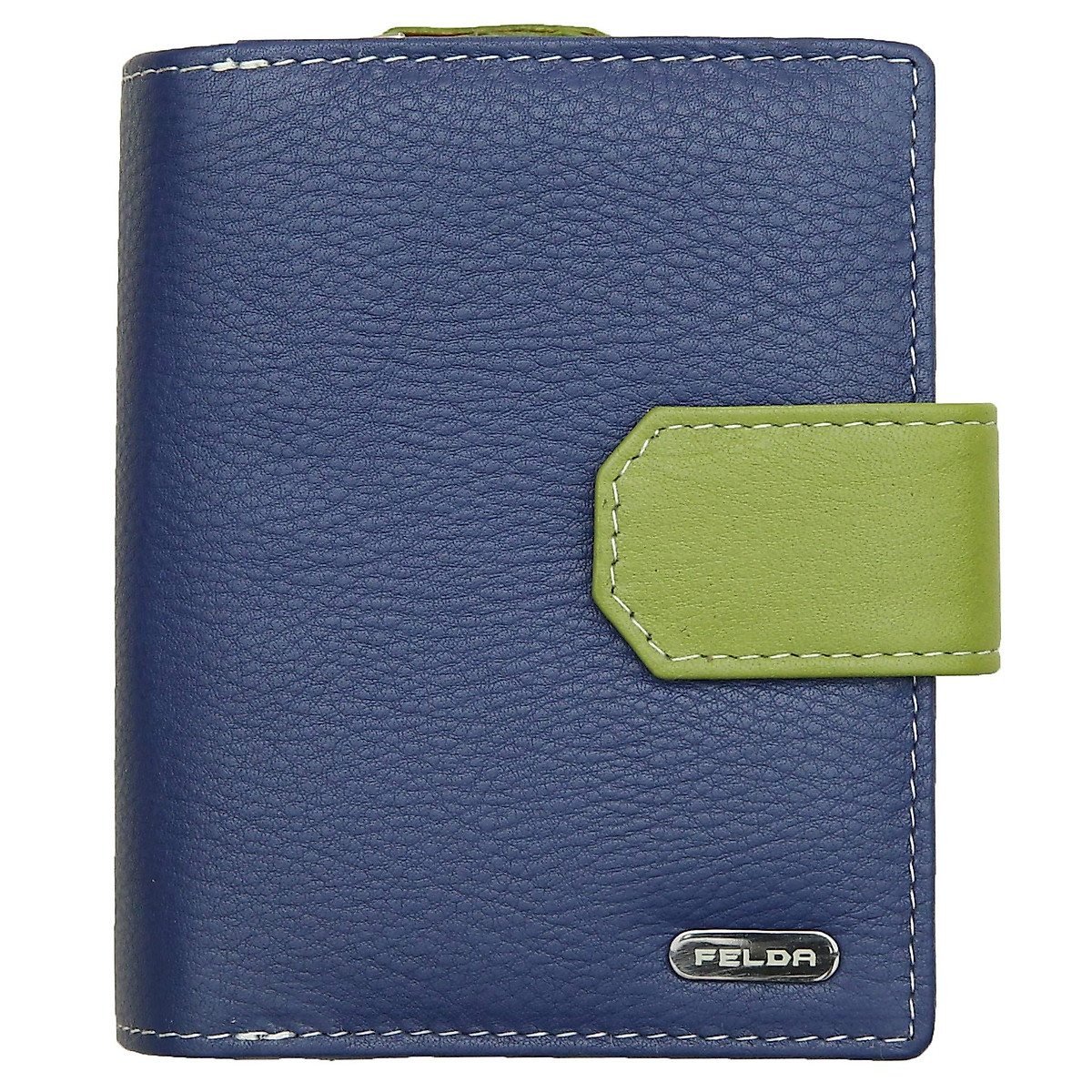 Felda RFID Genuine Leather Ladies Purse Wallet 14 Credit Card Slots & Coins Compartment