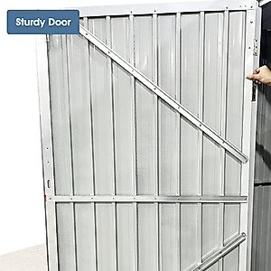 Jaxenor Outdoor Storage Shed 20x13 FT, Sheds & Outdoor Storage Clearance - Metal Garage Shed for Car, Truck, Bike, Lawnmower - Backyard Tool House Building with 2 Doors and 4 Vents