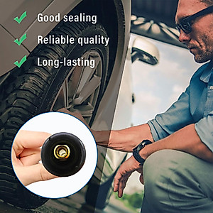 Augeny 5PCS TPMS 20008 Tire Valve Stem, Snap-in Rubber Tubeless Tire Pressure Sensor Valve Stem ​Replacement Compatible with Commander, Liberty, Lucerne, Avenger, Charger, Durango