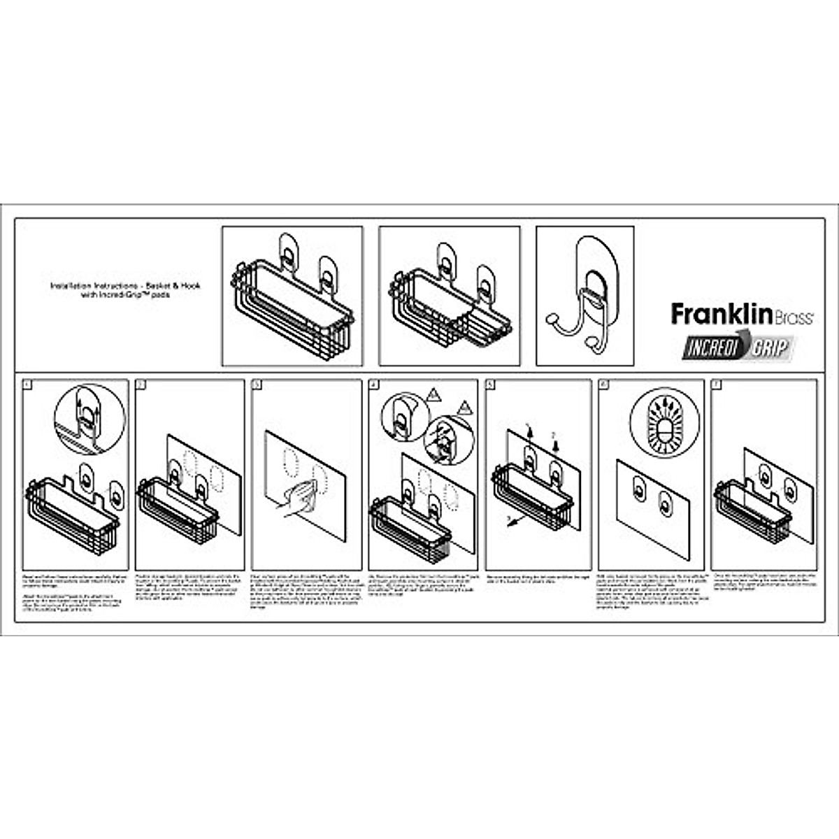 Franklin Brass 193235-CBZ IncrediGrip (No Drill) Double-Pronged Hook, Classic Bronze (2-Pack)
