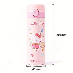 Hello Kitty Stainless Steel Insulated Water Bottle 420ml - Pink