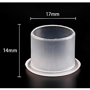 Tattoo Ink Caps,300pcs Large Size 17mm x 14mm Plastic Disposable Microblading Tattoo Pigment Self Standing Cups,Tattoo Supplies Ink Holder