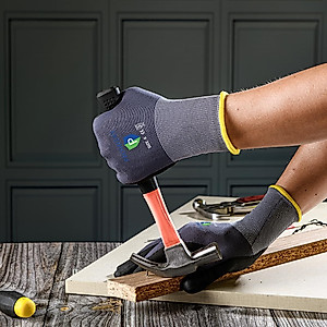 PROMEDIX P Work Gloves MicroFoam Nitrile Coated,Safety Work Gloves Men 3/12/36-pairs,EN388-4131,Nylon&Spandex Work Gloves