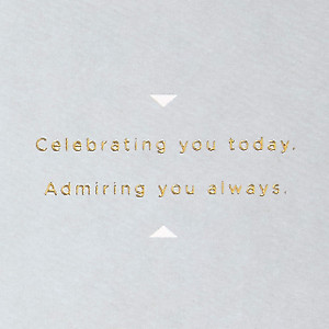 Hallmark Signature Birthday Card (Gold Diamonds)