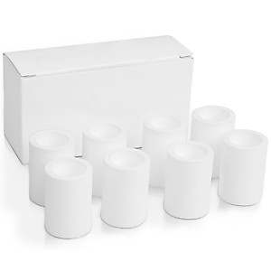 8 Pcs Faucet Filter Purifier Replacement for Kitchen Sink/Bathroom Sink with Activated Carbon for Faucet Extender Strong Filter Improve Water Conditions Removes Chlorine Fluoride Heavy Metal