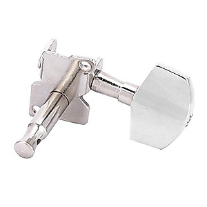 Ukulele Tuning Pegs, 2L2R Classical Style Ukulele Tuning Pegs Machine Heads for Ukulele DIY Parts (Silver)