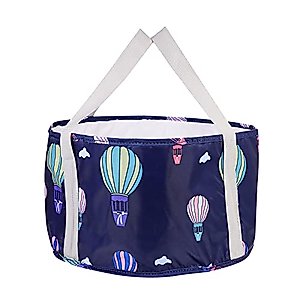 DOITOOL 1pc Portable Collapsible Travel Basin Multi- Functional Foldable Water Basin Practical Warmer Ourdoor Indoor