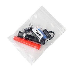 ASR Federal 300 Lumens Adjustable LED Flashlight Set with Rechargeable Batteries and Traffic Wand, 10pc