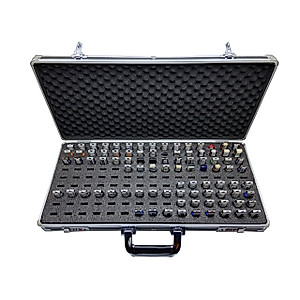 TECH STORE ON Flash USB Thumb Drive Holder Storage Organizer Case with Swivel Handle | Antistatic and Shockproof (aluminum, huge, holds 130 USB slots)