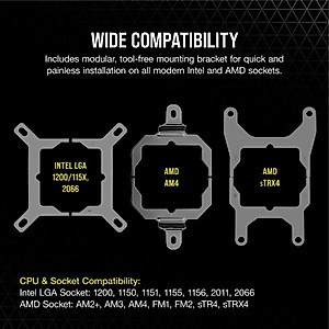 Corsair iCUE H150i Elite, CW-9060048-WW, Capellix, RGB Pump + Fans, 360mm (Renewed) fot Desktop