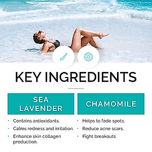 VITAMINS AND SEA BEAUTY, Hydrating Moisturizing Night Face Mask, Relaxing Overnight Facial with Sea Lavender and Chamomile, Skincare for All Skin Types, 8.5 Fl Oz