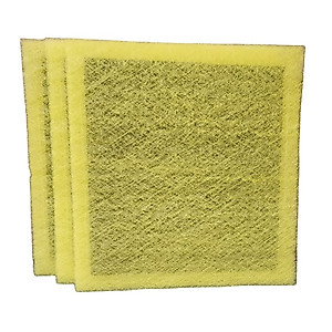 3 Pack 14x20 MicroPower Guard Air Cleaner Replacement Filters Yellow ( Actual Size of The Filter is 12.5" x 17.5" ) By Fast-Shipped-Filters