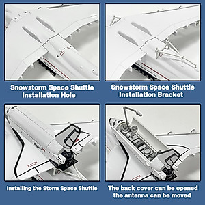 Mahfisj 1:200 Scale AN225 Model Airplane，Openable Cabin, 17-inch Length, Resin Aircraft Model Toy for Gifts and Collections (an225-2)