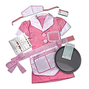 Melissa & Doug Waitress: Role Play Costume Scratch Art Mini-Pad Bundle [47876]