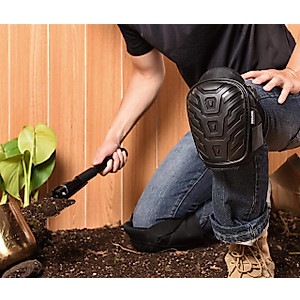 MCPORO Professional Knee Pads for Work – Breathable Heavy Duty Construction Pads With Foam Padding for Construction, Gardening, Flooring with Adjustable Non-Slip Straps (1)