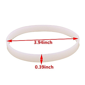 Joyparts 4 Pcs Replacement Parts Rubber Gasket Sealing White O-Ring,Compatible with Ninja Blender (4pcs 3.94inch)