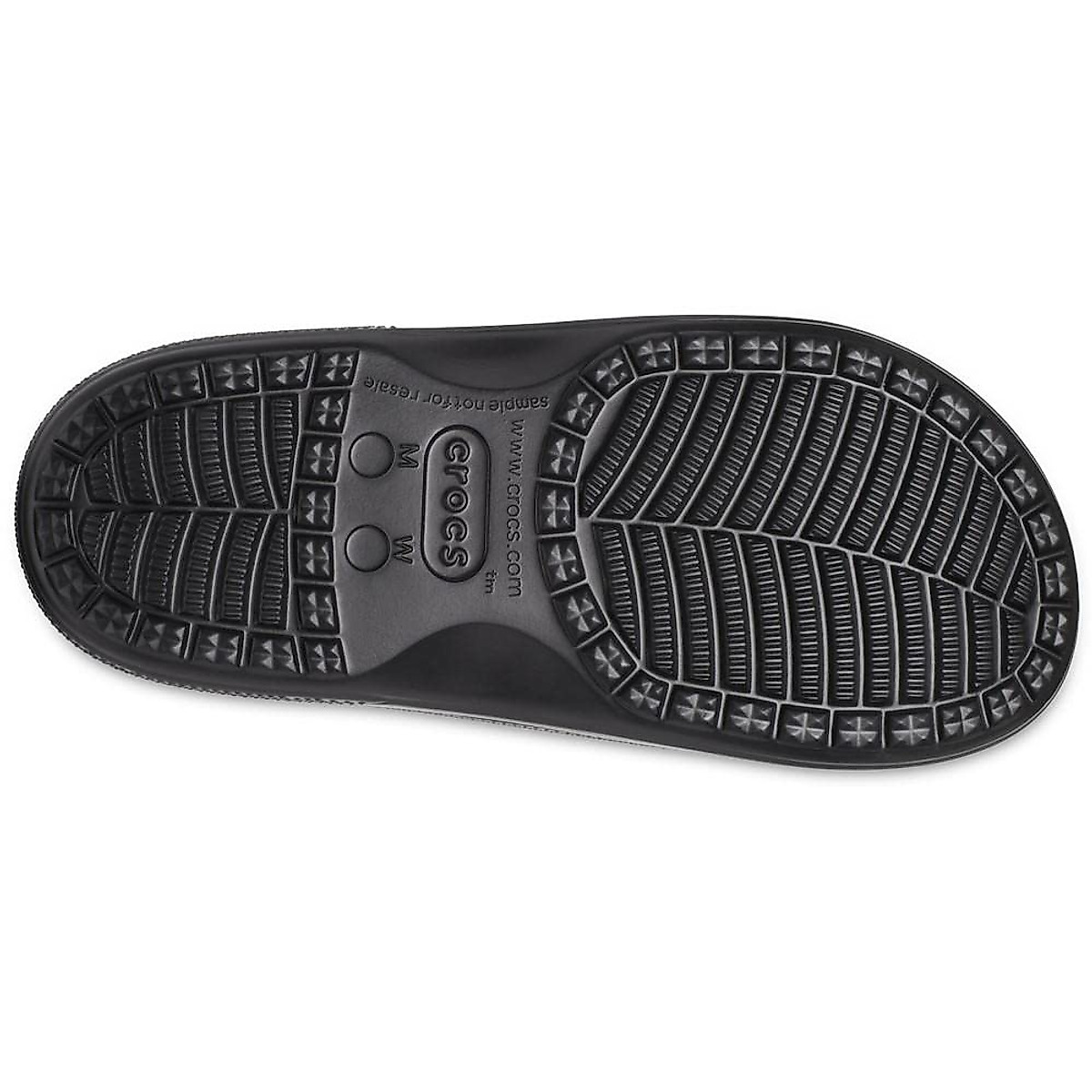 Crocs Unisex Men's and Women's Baya Two-Strap Slide Sandals, Black, Numeric_12 US