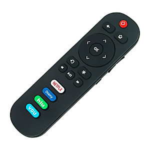 RC280 Replace Remote Control fit for TCL Roku TV 55S401 43S303 49S405 32S305 55S405 43S405 33S301 40S305 43S305 49S305 65S405 40S3800 55US57 32S301 55S403 with Netlix Disney Hulu Vudu Key PERFASCIN