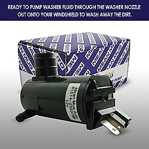 81514-232316B Windshield Washer Pump w/Grommet - Washer Motor Compatible with Honda, Acura - Replaces OEM #: 38512-SC4-673, TR11602, 177132, 8-6720, 38512SDAA01