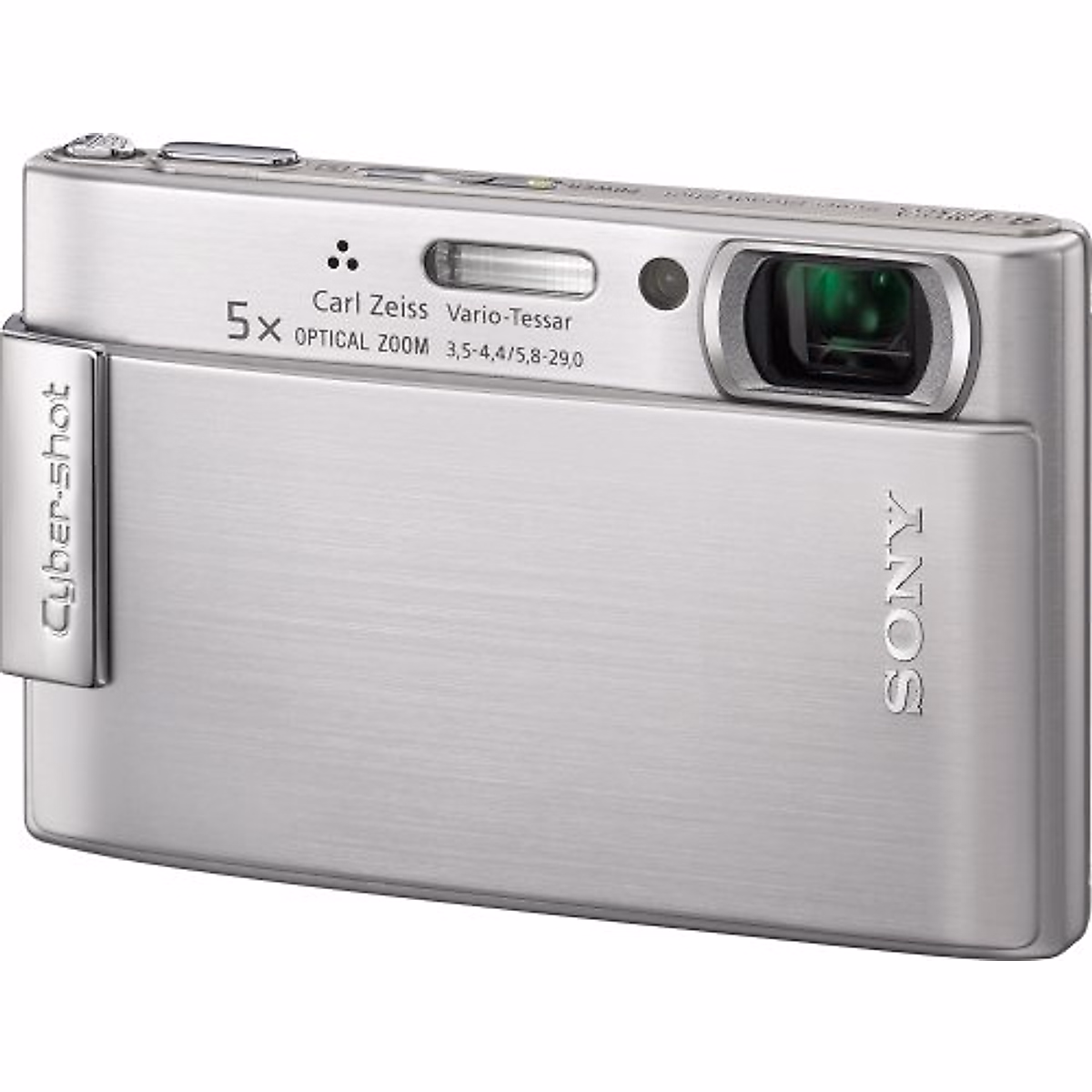 Sony Cybershot DSC-T200 8.1MP Digital Camera with 5x Optical Zoom with Super Steady Shot Image Stabilization (Silver)