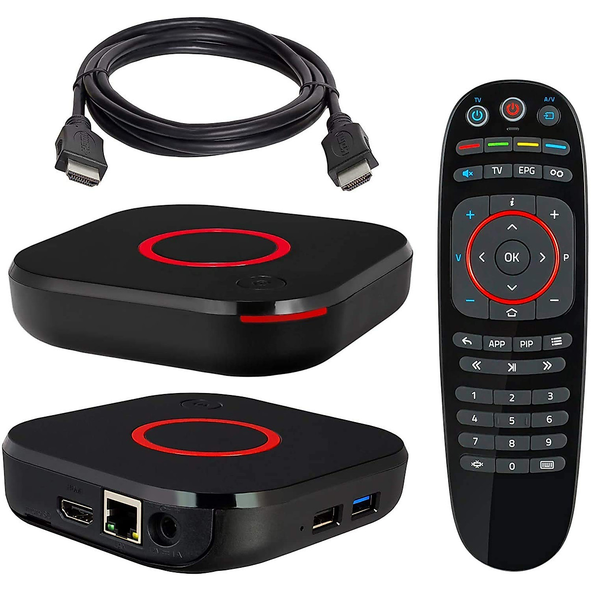 Infomir Mag 424 W3 (Mag 424W3) 4K 2160P Hevc 600Mbps Built-in Dual Band WiFi, Bluetooth, HDMI Cable 1 GB RAM, 8 GB eMMC (Faster than Mag 324w2 322W1)