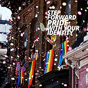 Anley Fly Breeze 3x5 Foot Rainbow Pride Flag - Vivid Color and Fade proof - Canvas Header and Double Stitched - Gay LGBT Pride Day Month Parade LGBTQ Community Banner Flags with Brass Grommets