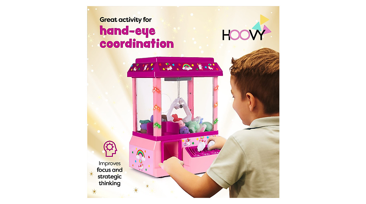 Candy Claw Machine for Kids - Mini Arcade Claw Game | Hoovy