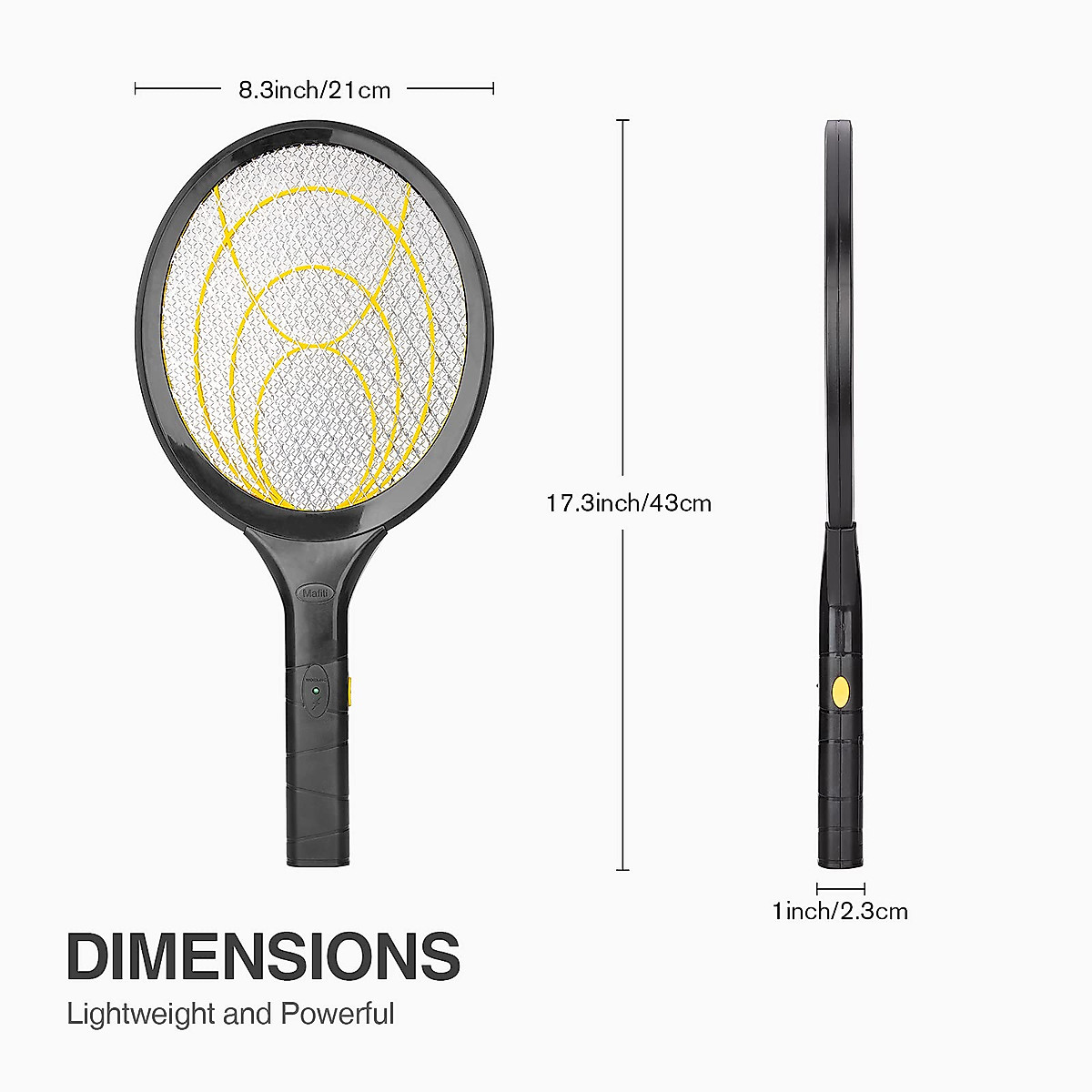 mafiti Electric Swater, Racket for Indoor and Outdoor Pest Control, 2AA Batteries not Included