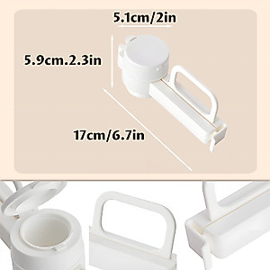 Seal and Pour Bag Clip, Bag Clips with Pour Spout, Great Clips Bags for Kitchen, Bag Clip with Pour Spout, Food Bag Sealing Clip with Pour Spout for Oatmeal, Snacks, and More (3PCS)