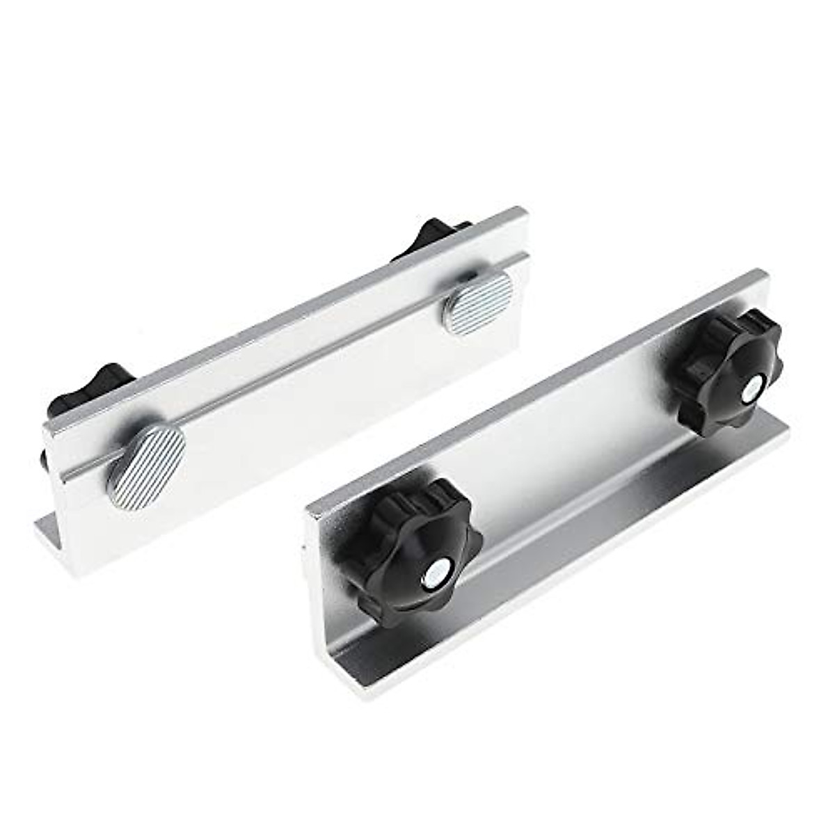 WoodWould Long Stop Kit with Knobs for 4 7 8 T Track System Woodworking Intersection Kit 2 Pack