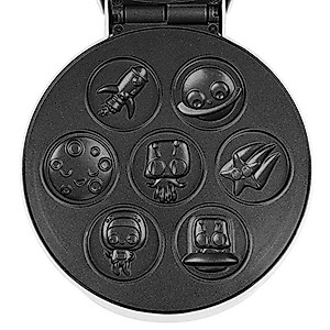 Out of This World Kid's Waffle Maker - Make 7 Galactic Pancake Astronauts, Moons, Stars & More in Minutes- Electric Non Stick Waffler- Fun Space Themed Science Iron- Must-Have Holiday or Anytime Gift