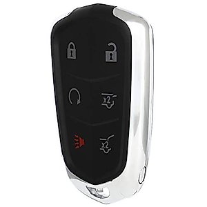 ROADFAR HYQ2AB 6 Buttons Keyless Entry Remote Car Key Fob 1pc Shell Case Uncut Replacement fit for Cadillac CTS for Cadillac XTS 14-19 for Cadillac ATS 15-19
