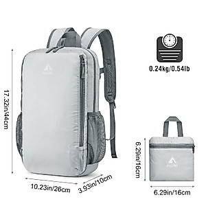 G4Free 16L Lightweight Hiking Daypack Packable Small Backpack Water Resistant Shoulder Bag for Travel Outdoor Men Women