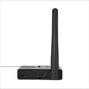 Wireless HDMI Display Dongle Adapter 4K, Wireless Receiver, Streaming Media Video/Audio/File HDMI Wireless Extender from Laptop, PC, Smartphone to HDTV Projector Monitor (Sliver) (Brown)