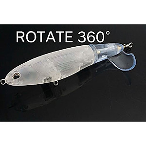 unpainted 14.5cm 32.06g Crawfish Crankbait Blanks Whopper Popper Swimbait Trout Spinnerbaits Topwater jerkbait Pike Walleye Perch Rotating Tail Swivel 130mm plopper