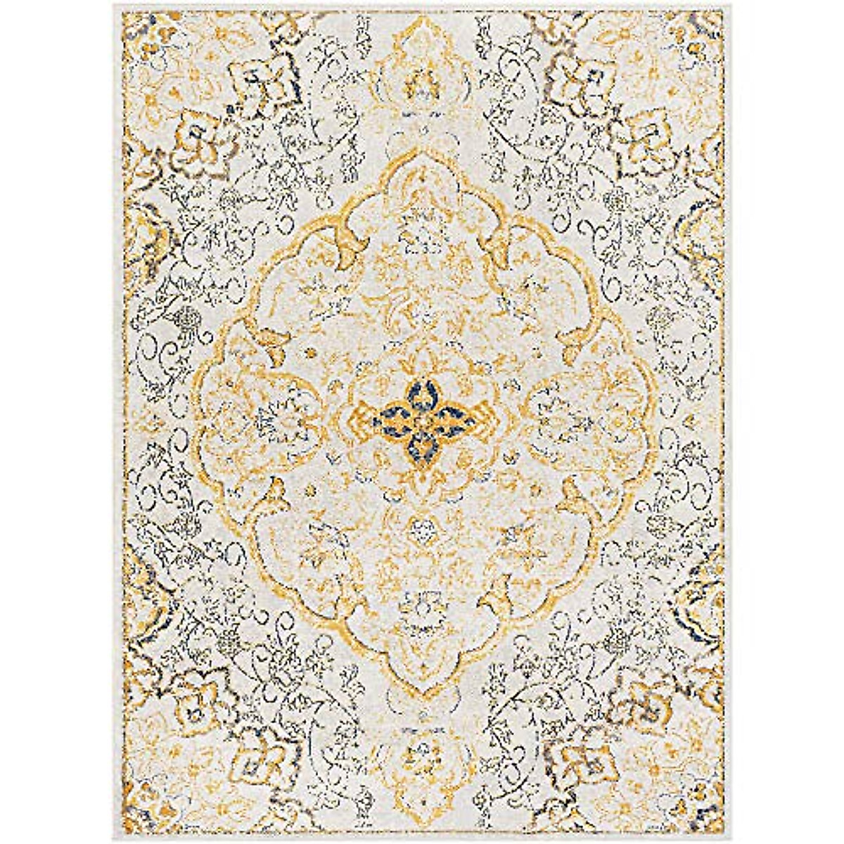 Artistic Weavers Lohena Vintage Medallion Area Rug,5'3" x 7'1",Yellow