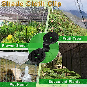 100 Pack Shade Cloth Heavy Duty Lock Grip, Removable & Reusable Shade Cloth Clips for Sun Shade Net, Anti Bird Netting, Garden Netting, Greenhouse Shade Cloth, Shade Fabric Accessories (100 Pack)
