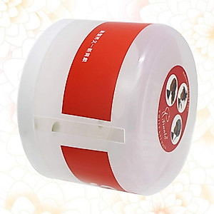 LEORX Neck Paper Dispenser Empty Neck Covering Paper Roll Clear Holder with Suction Cups Hair Cutting Collar Paper Strip Storage Plastic Case for Home Barber Shop