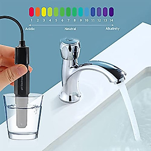 PH Probe Sensor, 0.00-14.00 PH Lightweight Professional PH Electrode Accurate Measurement for Swimming Pool (1.2m)