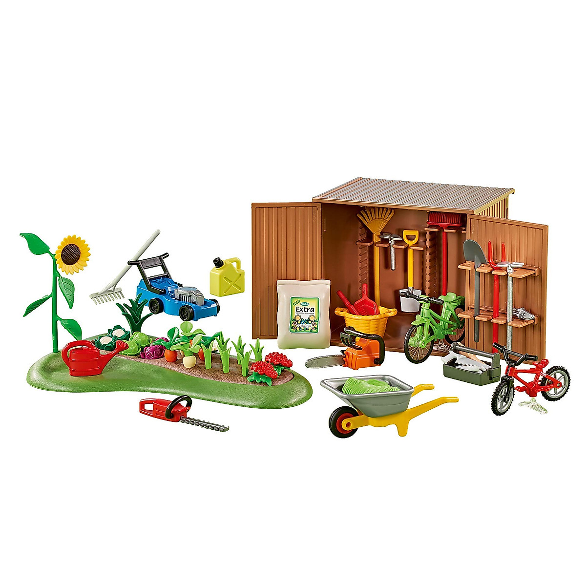 Playmobil Add On #6558 Tool Shed with Garden - New Factory Sealed