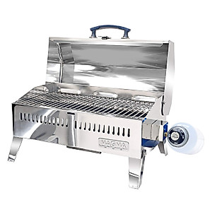 Magma Products Cabo Gas Grill + Double Locking Stowable Pedestal Mount