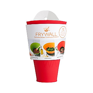 Frywall 10 (Medium) - Red - Splatter Guard, as Seen on Shark Tank